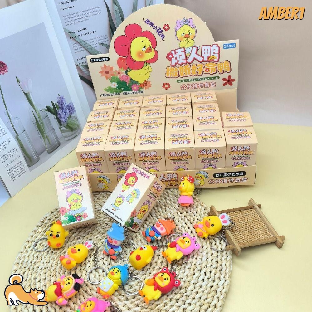 AMBER1 24box/set Baby Three Keychain Box, The Powerpuff Girls PVC Toys ...