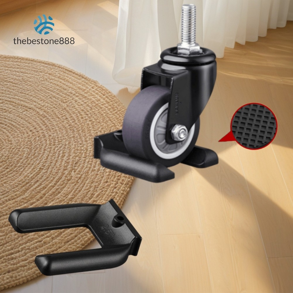 (THEBEST) Chair Wheel Stopper, 4Pcs Plastic Furniture Coasters Wheels ...