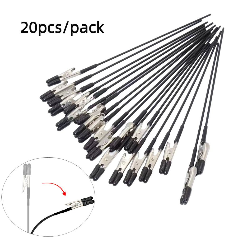 20pcs Bendable Metal Gunpla Model Painting Alligator Clip Stick with ...