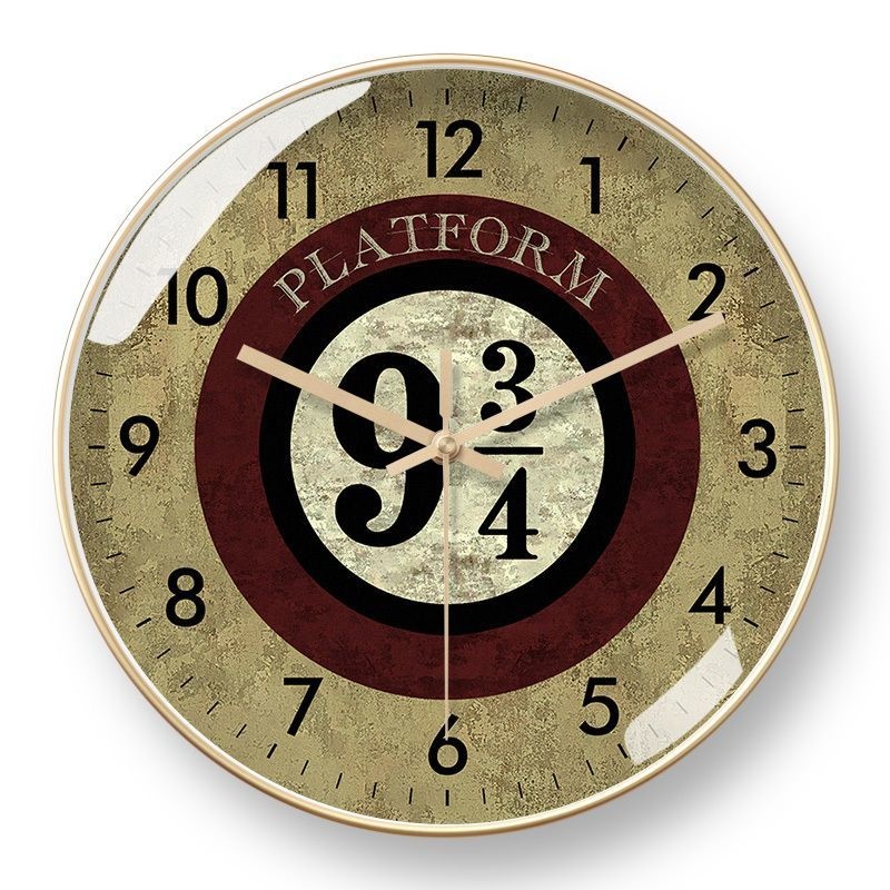 Harry Potter Wall Clock Merchandise Hogwarts Quartz Clock European ...