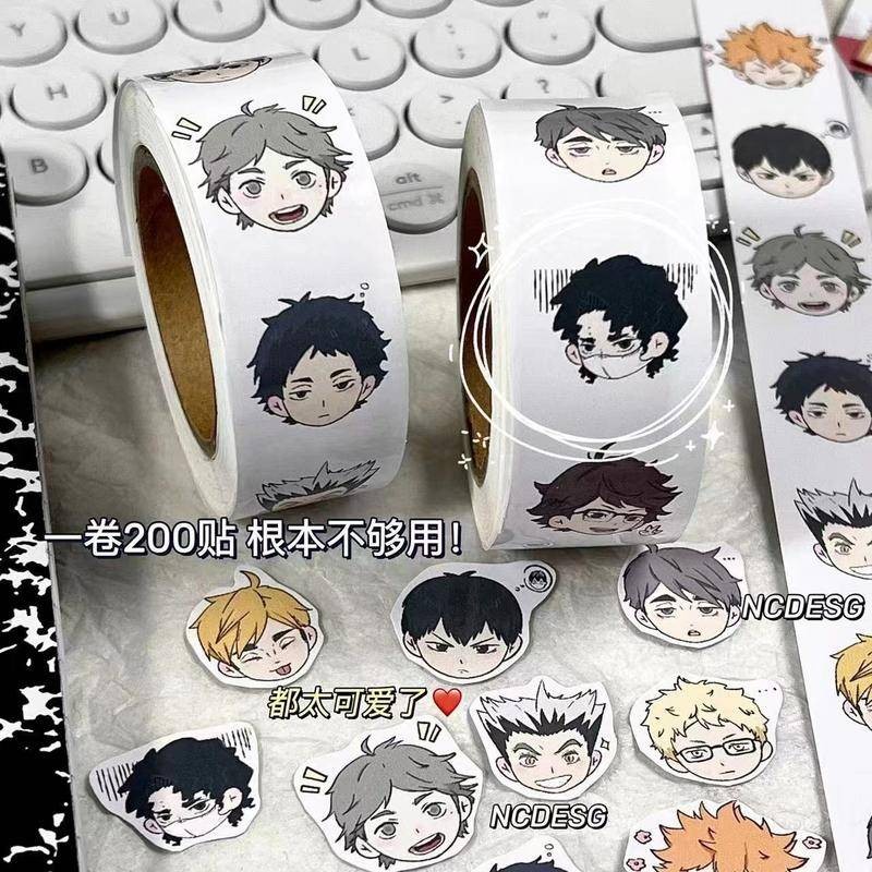 500Pcs/Set Anime Haikyu!! Stickers School Supplies Reward Cute Hinata ...