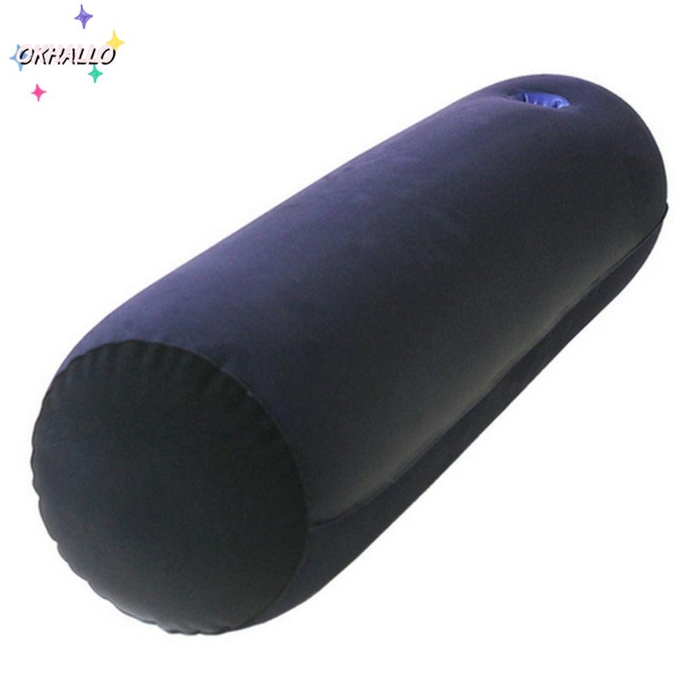 OKHALLO Silicone Pillow, PVC Flocking Blue+Black Magic Cushion ...