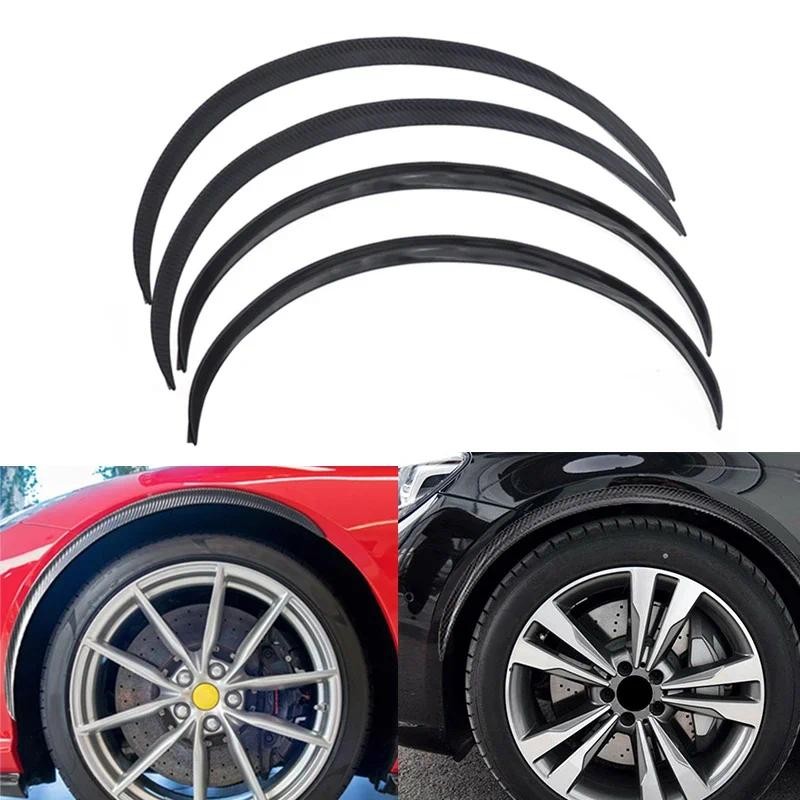 2/4pcs Universal Fiber Car Truck Body Kit trim Fender Flare Rubber ...