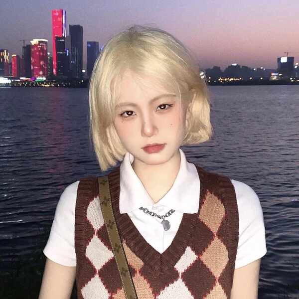 rambut palsu 假發片 rambut palsu perempuan Kecantikan langsing gaya korea ...