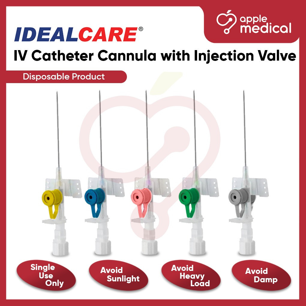 IDEALCARE I.V. Catheter with injection valve | Shopee Malaysia