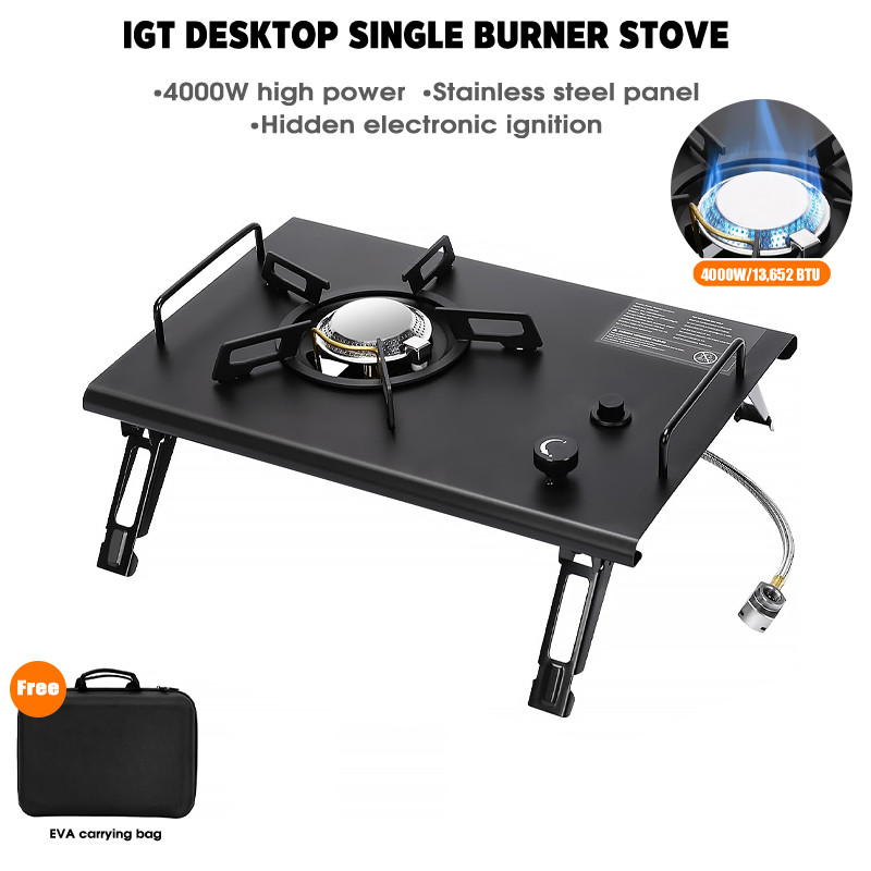 ⚡️Ready stock⚡️Camping IGT Stove 4000W Stainless Steel Portable Gas Stove IGT Modular Outdoor ...