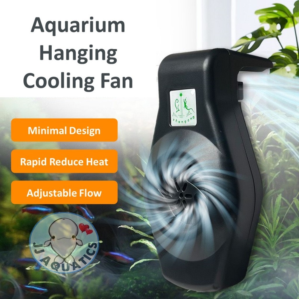 Aquarium USB Hanging Fan Cooling Fan Adjustable Wind Flow Reduce Heat ...
