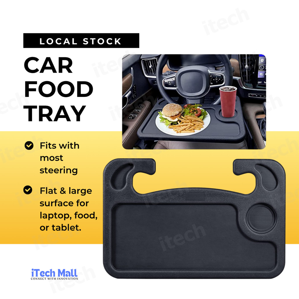 Portable Car Steering Wheel Table Tray Food Tray Laptop Tray Reading ...