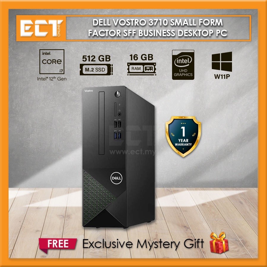 Dell Vostro 3710 Small Form Factor SFF Business Desktop PC (i7-12700 4 ...