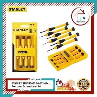 STANLEY 6PCS PRECISION SCREWDRIVER / STANLEY Original 66-052 6-Piece ...