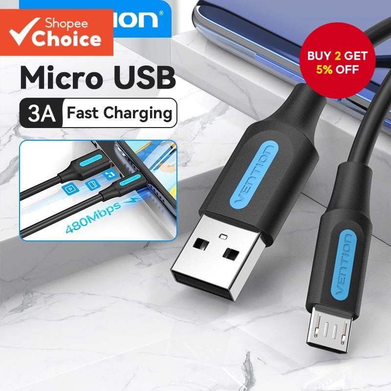 Vention Micro USB Cable Fast Charging 2A Microusb Cord For Android ...
