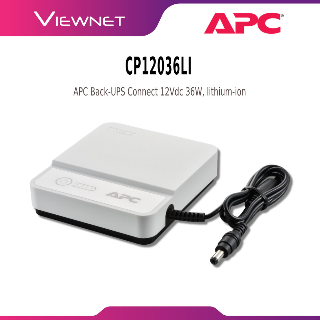 APC CP12036LI BACK-UPS CONNECT 12VDC 36W, LITHIUM-ION, MINI NETWORK UPS ...