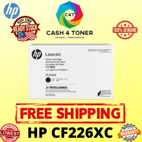 GENUINE HP 26XC/ CF226XC/ CF226X High Yield Original Toner - Laserjet ...