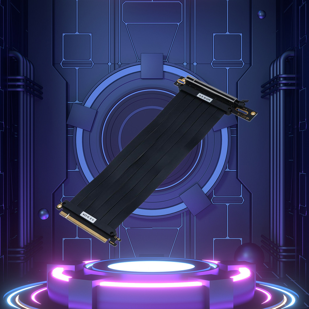 PCIe 3.0 X16 High Speed Flexible Extender Card EMI Shielded GPU ...