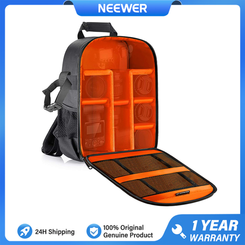 Neewer Shockproof Camera Backpack – 11.8x5.5x14.6in Partition Design ...