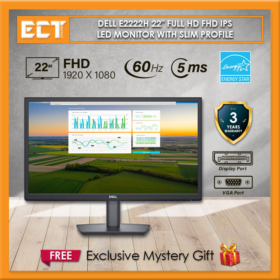Dell E2222H 22" E2422H E2422HN 24" FULL HD FHD 1920 x 1080 IPS LED ...