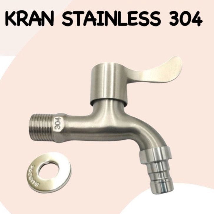 MESIN 304 Minimalist stainless Garden Faucet KT23- Wall Water Faucet Doff Sink Washing Machine ...