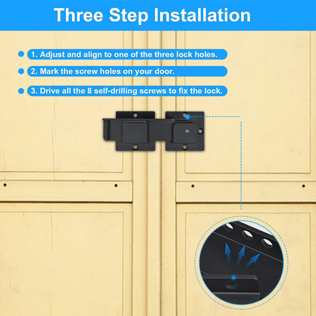 greensea| Aluminum Alloy Flip Latch Flip Metal Door Latch Rustproof ...