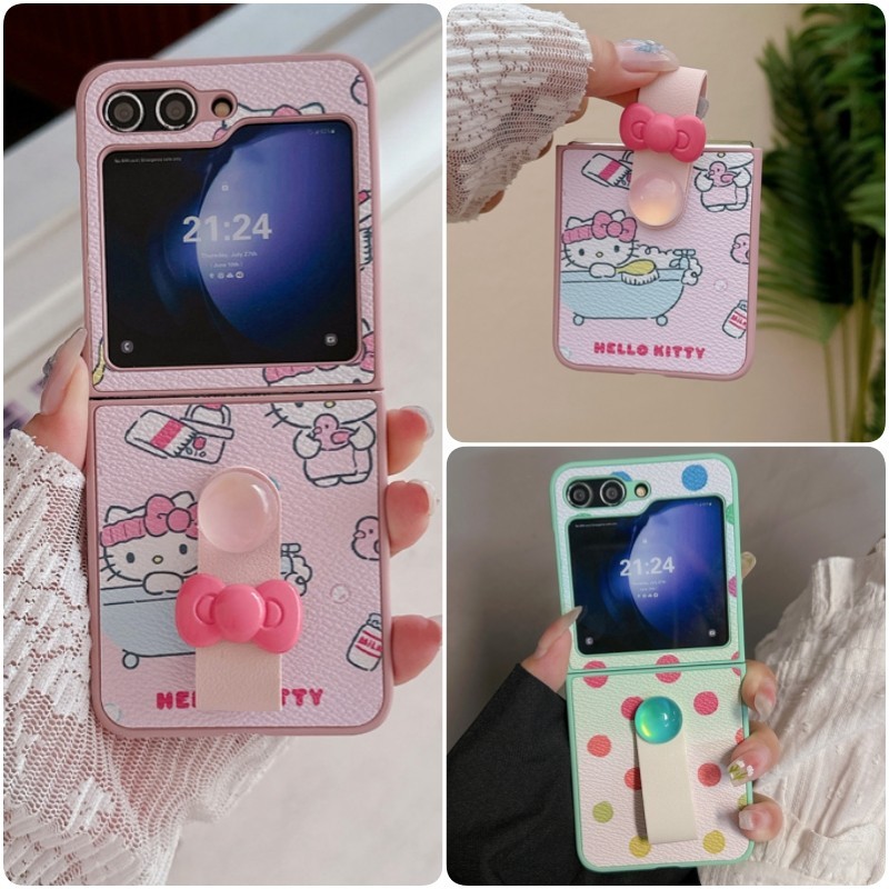 Fashion Cat Wave Point Hard PC Case Casing Samsung Galaxy Z Flip 6 Z ...