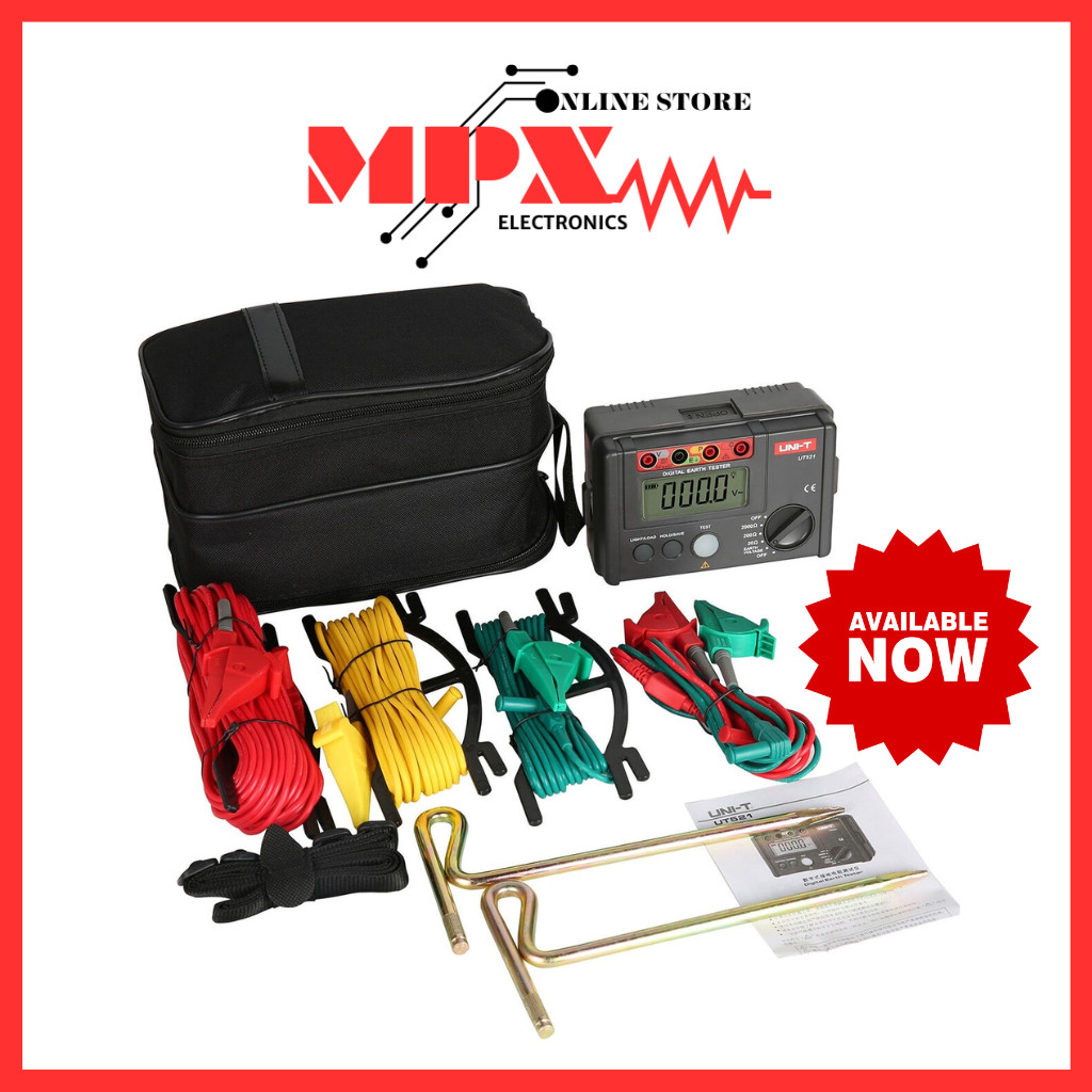 UNI-T UT521 Digital Earth Resistance Tester Earth earth voltage testing ...