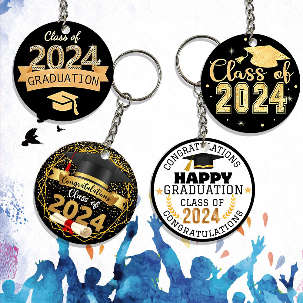 Class of 2024 Graduation Keychain Acrylic Keyrings for Student ...