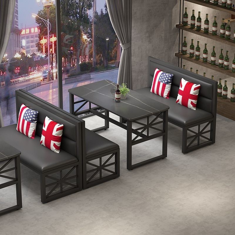 Sofa Deck Industrial Style Restaurant Bar Table and Chair Combination ...