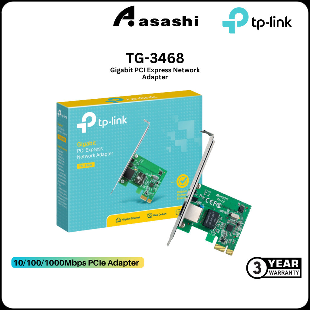 Tp-Link TG-3468 Gigabit Pci Express Network Adapter | Shopee Malaysia