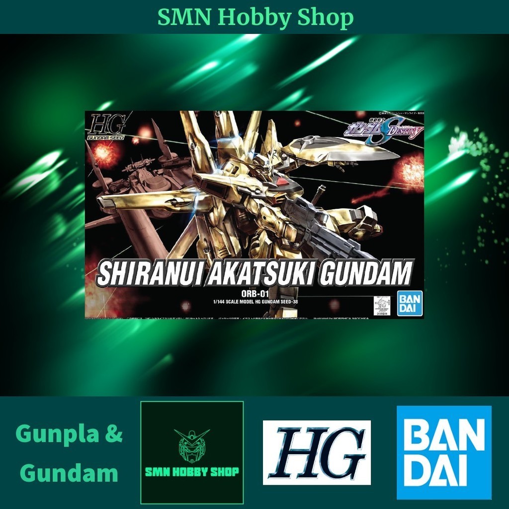 HG 1/144 Shiranui Akatsuki Gundam Gold Coating 038 Gunpla Gundam Toys ...