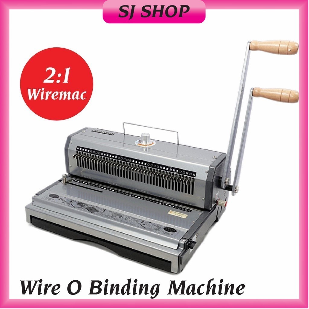 2:1 Wire O Binding Machine | WIRE O 2:1 WIREMAC-21 | 铁圈双线装订机 | Heavy Duty 23 loops Wire Binding ...