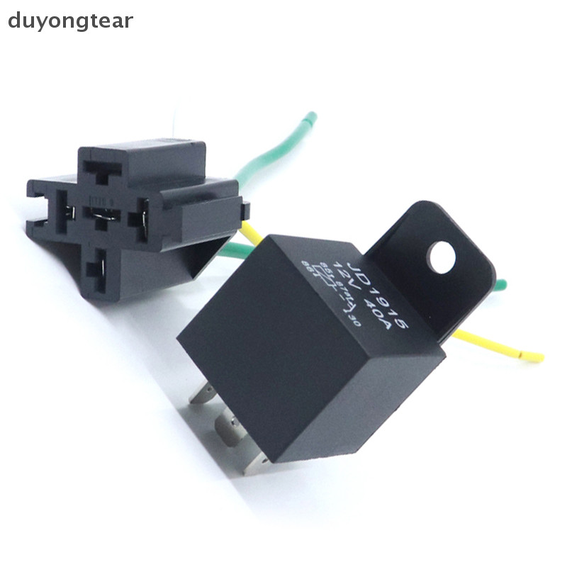 (duyongtear） 12V DC 4 Pin Car Automotive Fused Relay 40A Normally Open ...
