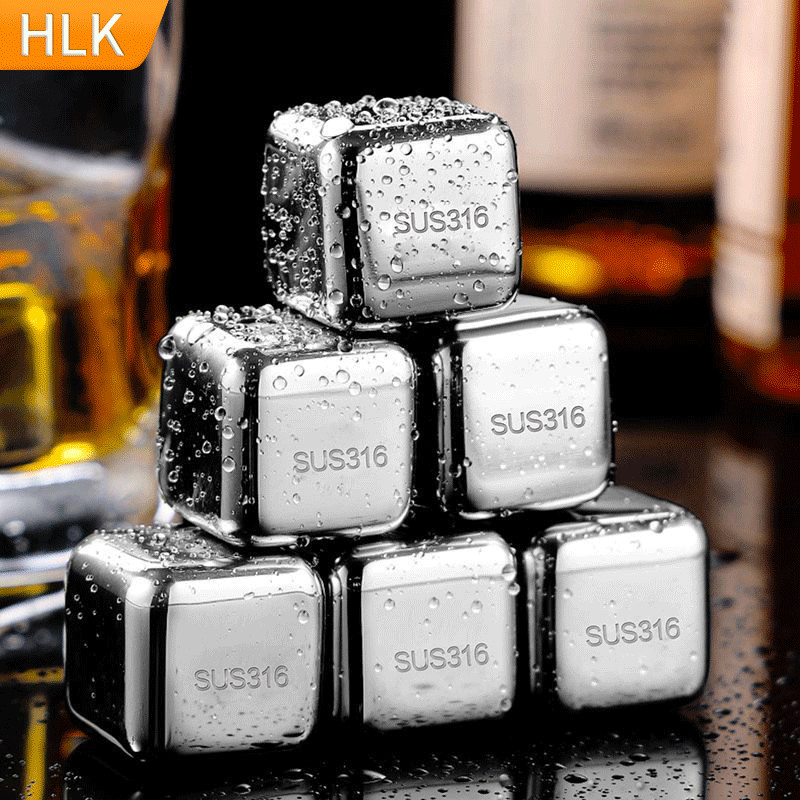 Food Grade 316 Stainless Steel Imitation Ice Cubes Ice Particles Quick ...