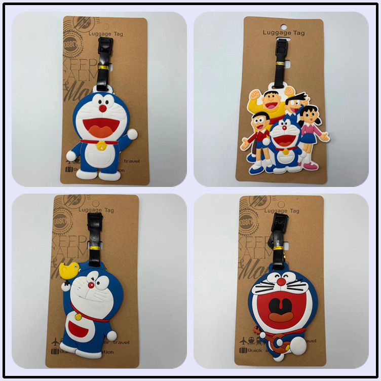 Travel Essential Ready Stock Identification Tag Doraemon Blue Fatty ...