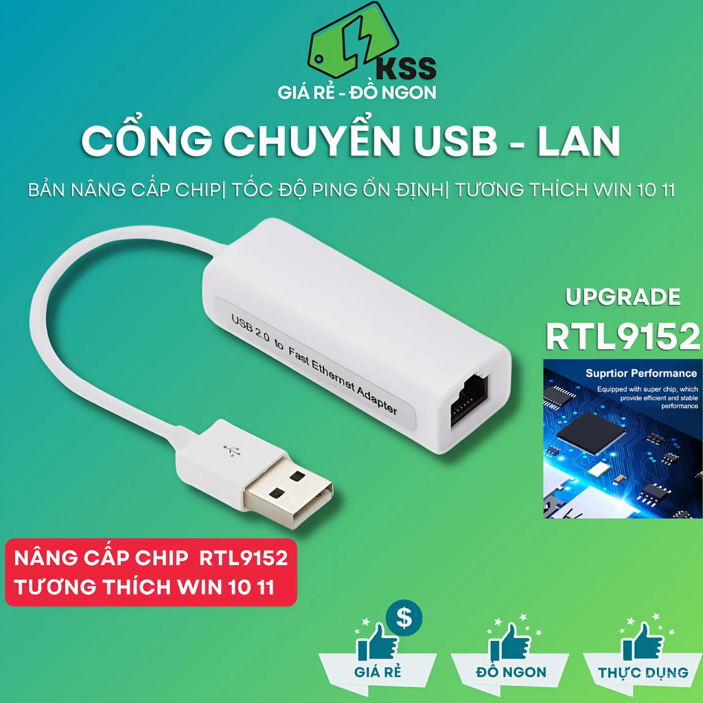 Usb to Lan Internet conversion cable converts Lan network port - Chip ...