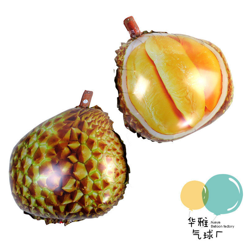 20Inch Durian Tropical Fruit Balloon Party Decoration Yellow Alien ...