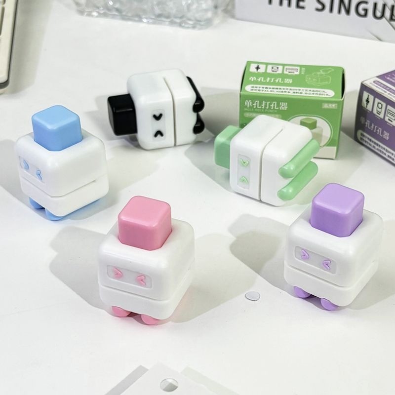 Essential student supplies Mini single-hole punch File Paper Punch DIY ...