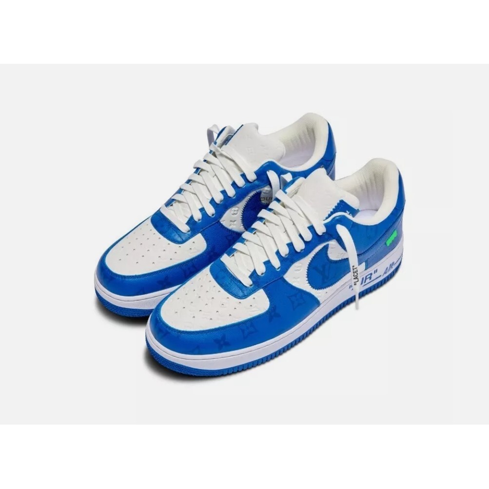 Nike Air Force 1 Low by Virgil Abloh x Louis Vuitton LV Blue | Shopee ...