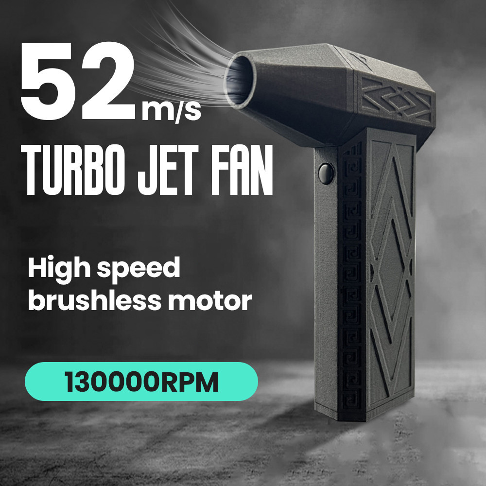 Blower Turbo Jet Fan 130,000RPM Mini Turbo Jet Fan 3-speed Adjustable ...