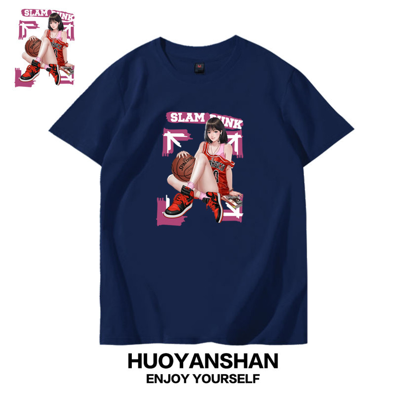 Slam Dunk Big Movie Haruko Akagi Pure Cotton Sports Couple T-Shirt ...