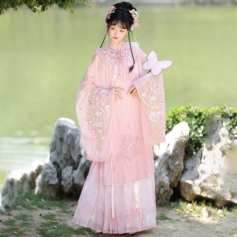 Beautiful Premium Original Hairpin Flower Hanfu Ming Made Hanfu Pink ...