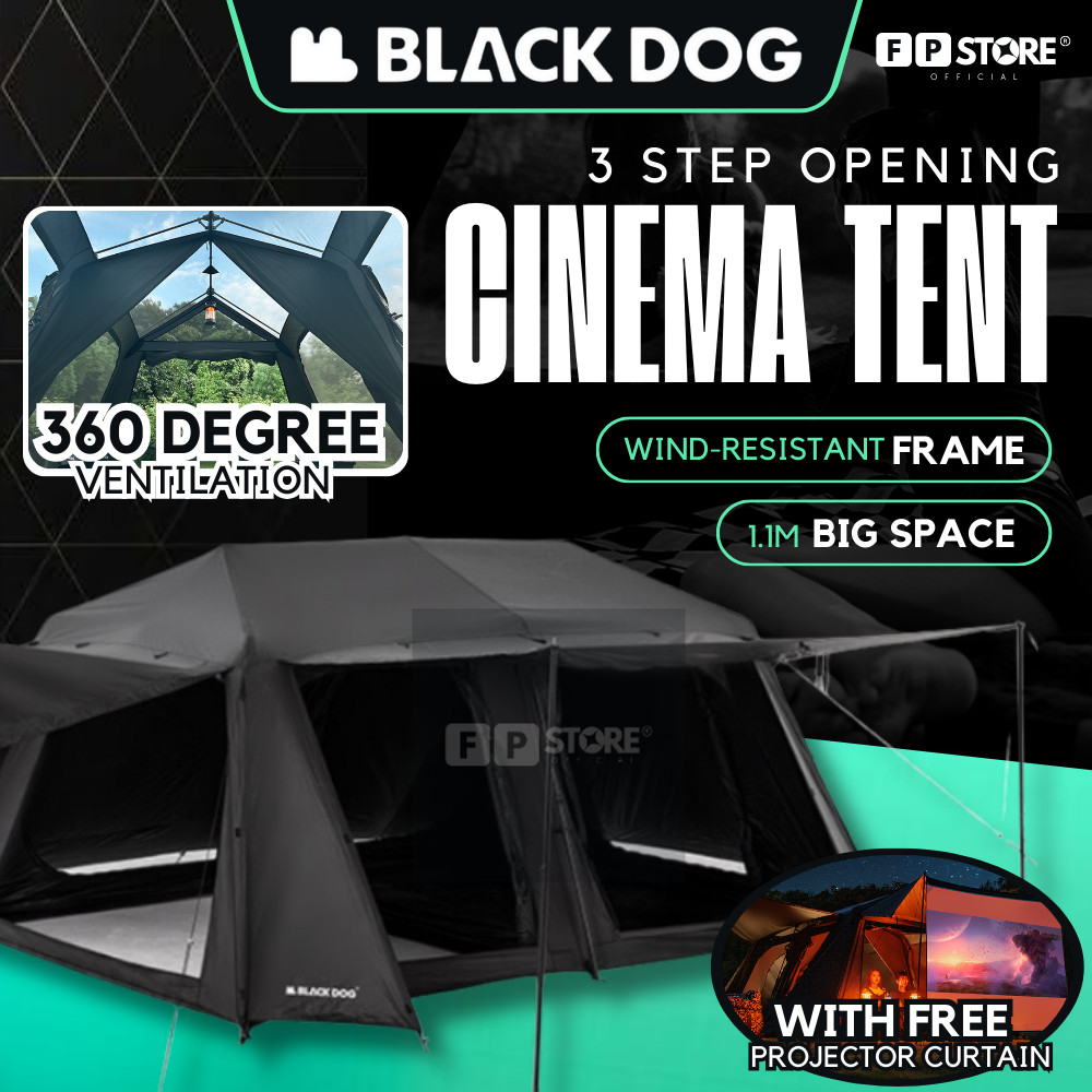 [ COD READY STOCK ] BLACKDOG V2 2.0 Cinema Auto Family Tent Full Set 2 ...