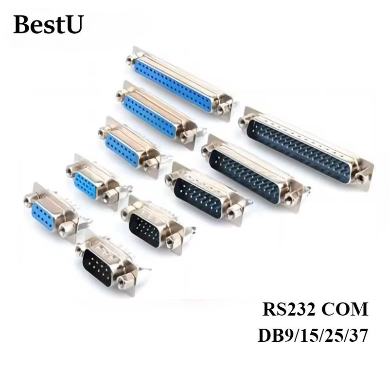 DB9 DB15 DB25 DB37 9/15/25/37 Hole/Pin Male Female Plug D-sub PCB ...