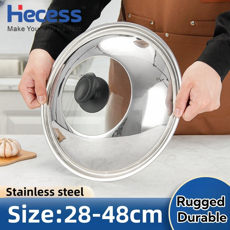 28-48cm Stainless Steel Wok Cover/Wok Lid/Pan Cover/Lid/Glass Wok Cover ...