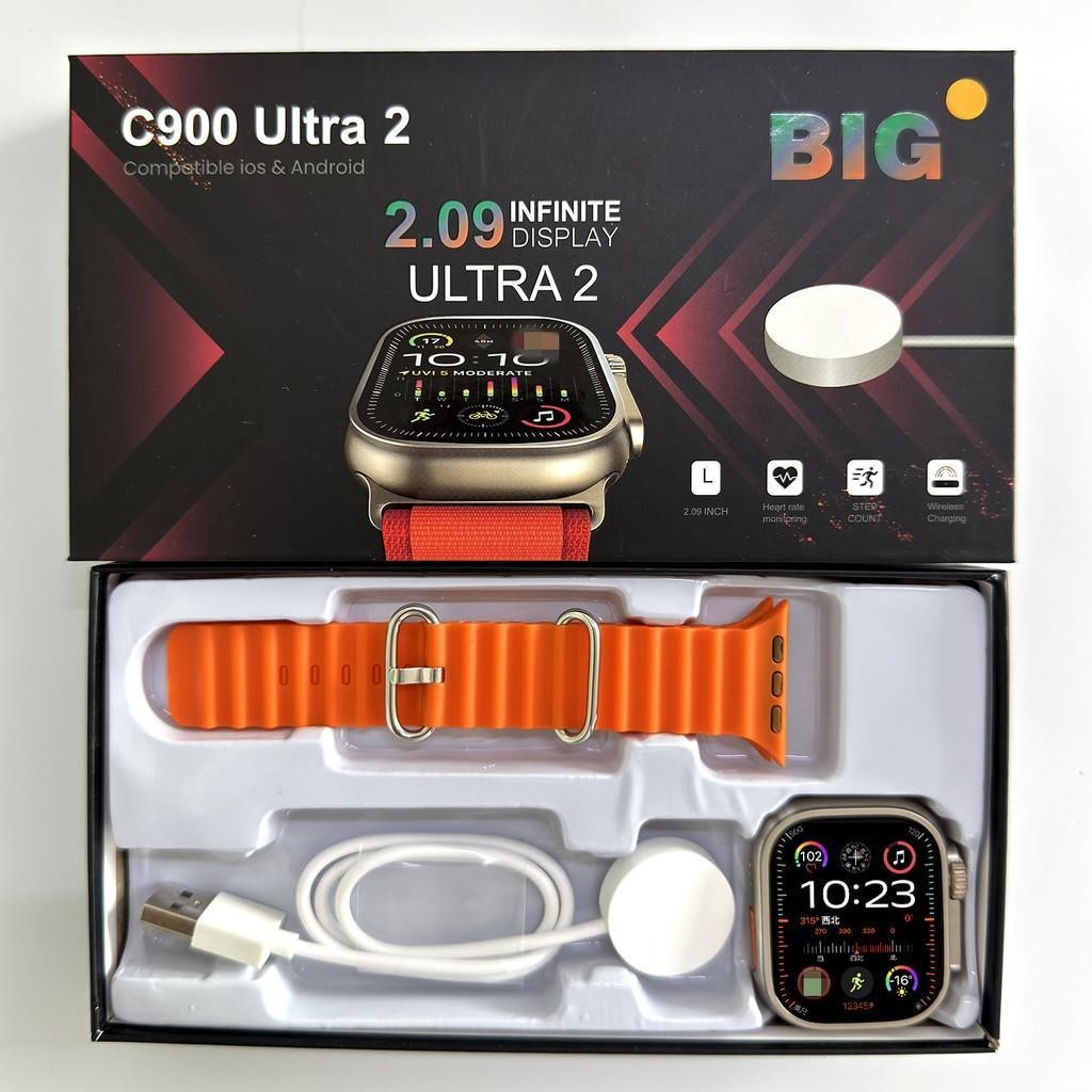 C900 Ultra 2 Smart Watch 2.09 Inch HD 49mm Bluetooth With Charging Calculator | Shopee Malaysia