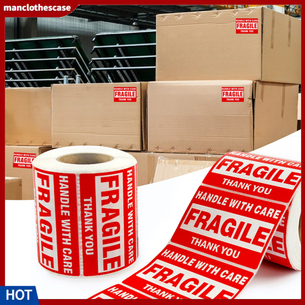 manclothescase Fragile Object Decal Fragile Label Sticker 500pcs ...