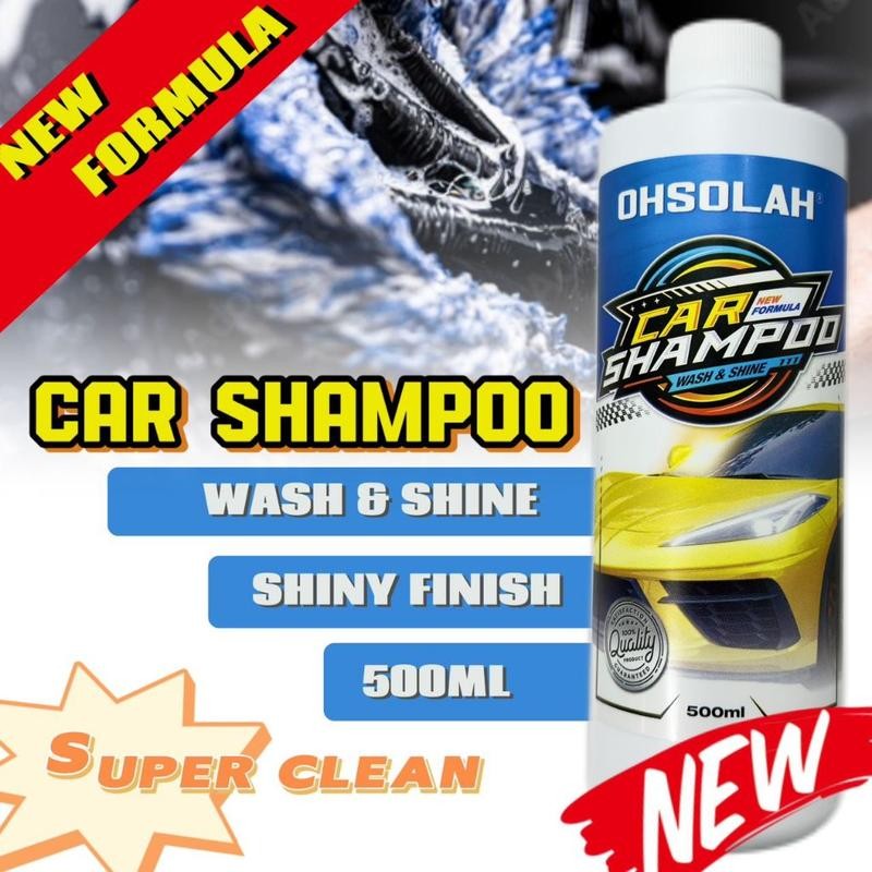 OHSOLAH Car Shampoo 500ml Wash & Shine Formula - Premium Cleaning for ...