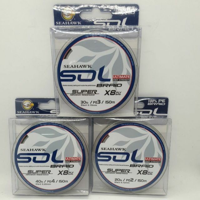 SEAHAWK SOL X8 BRAID LINE(300m) 🔥Ready Stock🔥 100% Original🔥 | Shopee ...