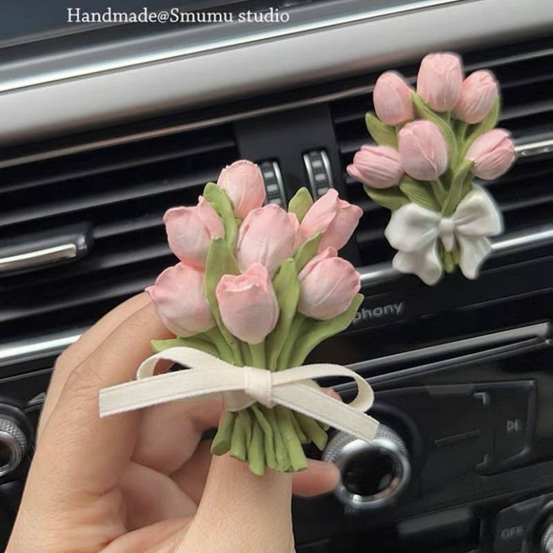 Perfume Aromatherapy Car Tulip Car-Mounted Air Conditioning Air Outlet ...
