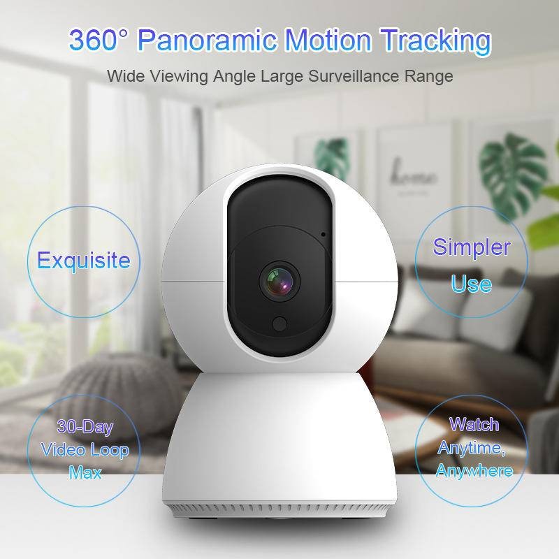 Smart Camera Bot Wi-Fi 360°, 1080p Full HD, , Motion Detection, Night ...