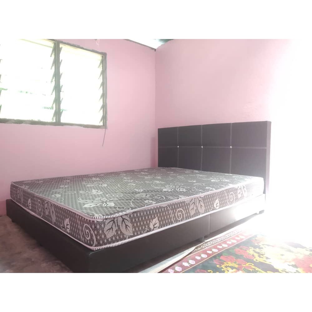 PVC Bed Katil Divan Bed Single Super Single Queen King Bed (3d ...