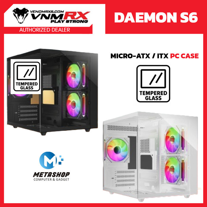 Venomrx Daemon Continental S6 Case M-ATX MINI-ITX Casing Computer ...